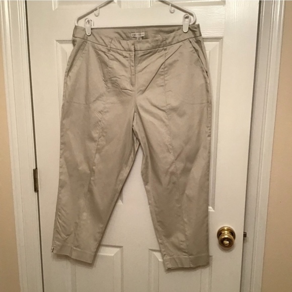 Cato | Pants & Jumpsuits | Catos Khaki Colored Capris | Poshmark